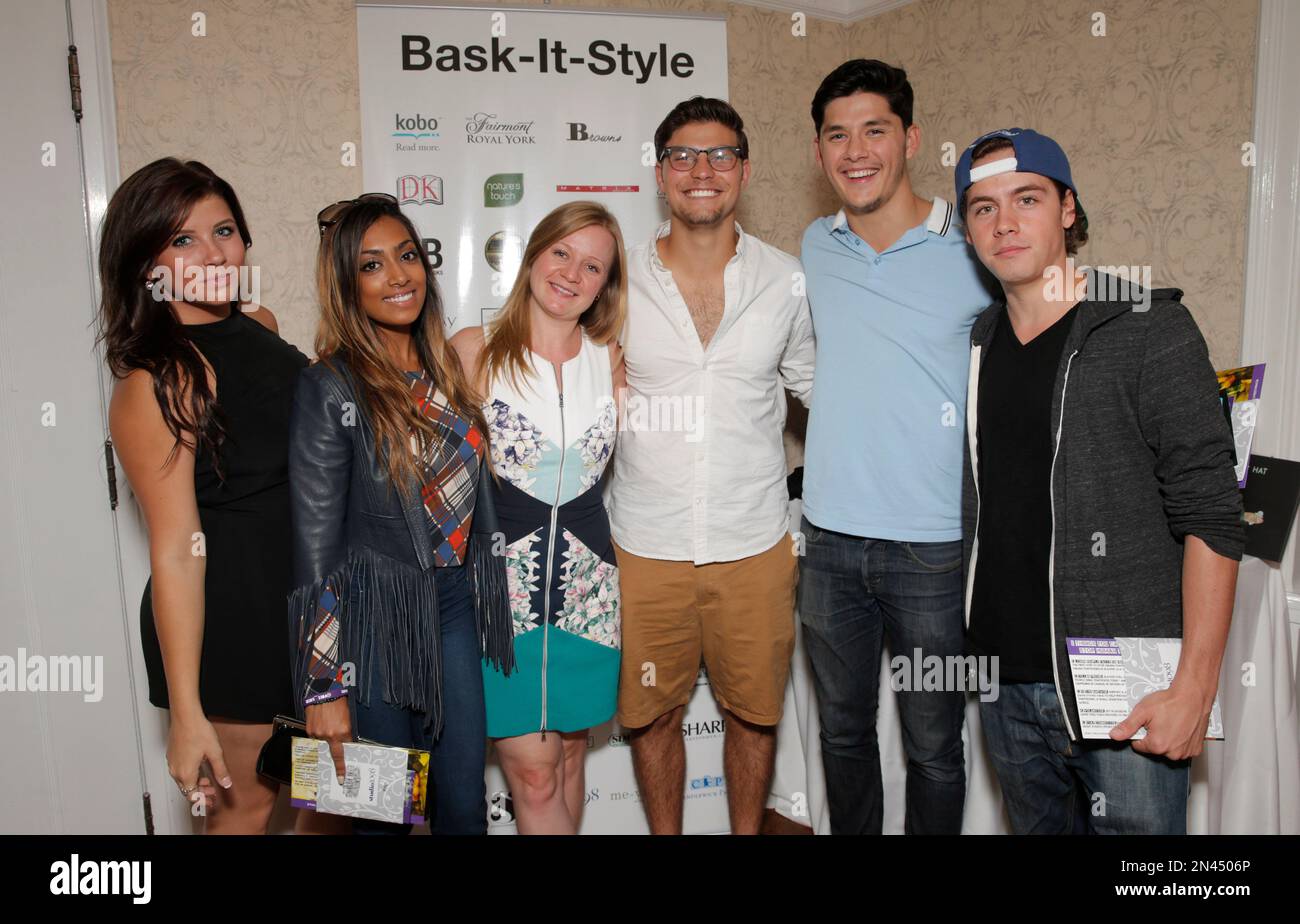 The cast of Degrassi Jessica Tyler, Melinda Shanka, Luke Bilyk, Ricardo ...