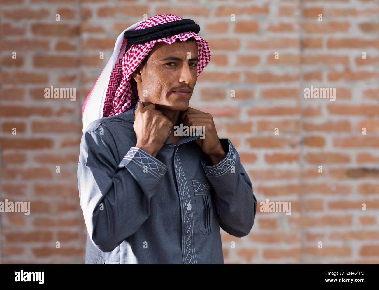 Bedouin actor Hussein Salameh poses for portraits at the 71st edition ...
