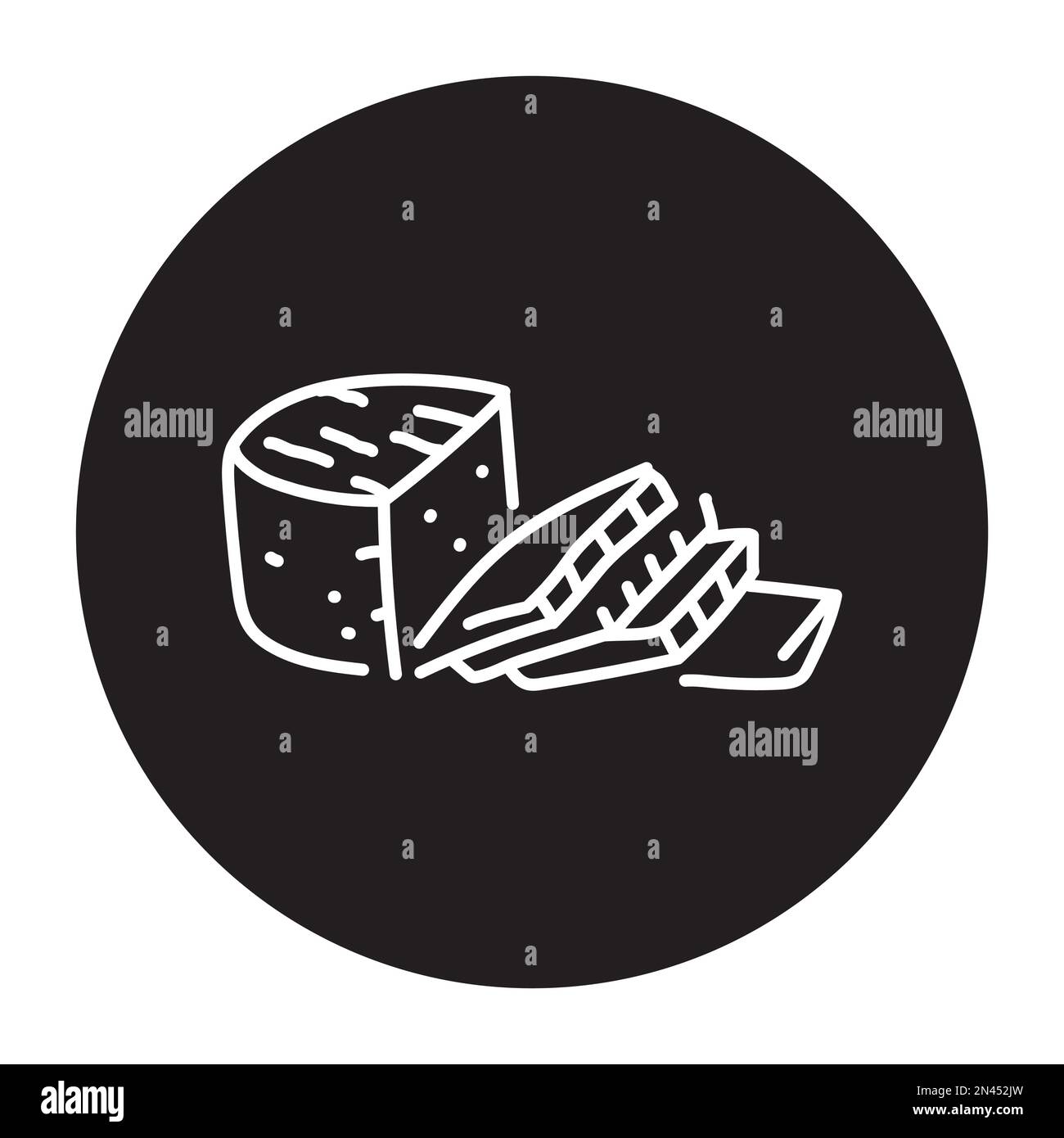 Sour milk cheese slice black line icon. Dairy product. Pictogram for ...