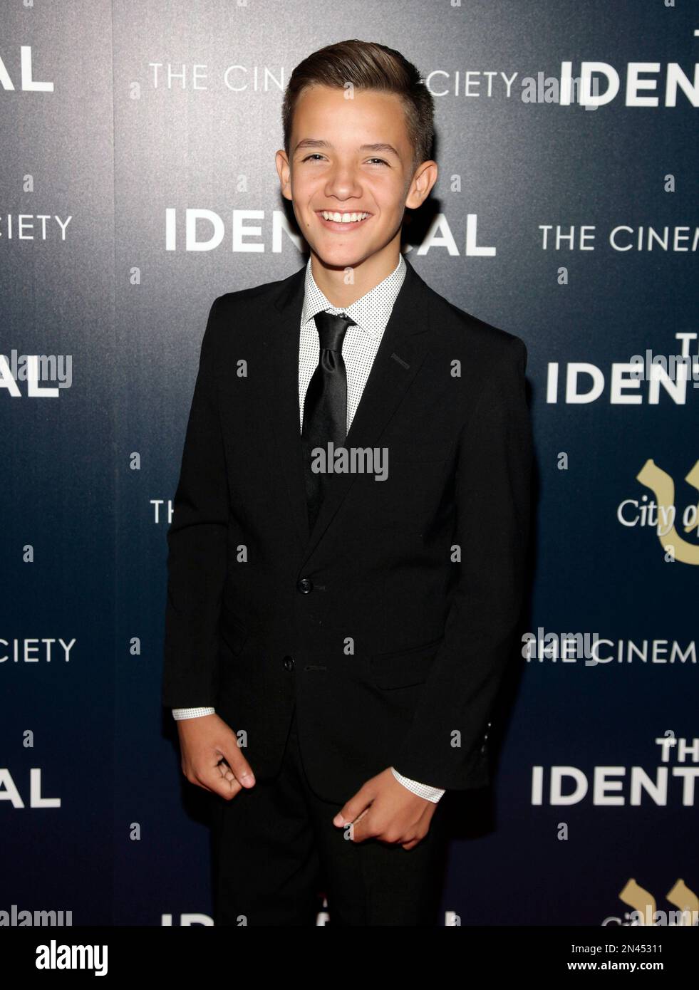 Actor Noah Urrea attends the premiere of "The Identical" on Wednesday ...