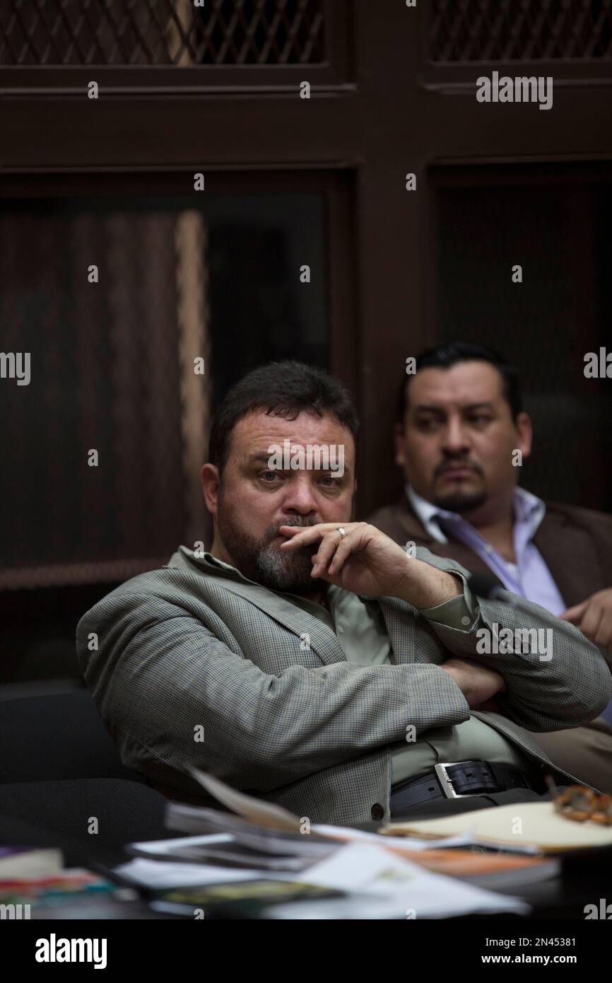 National prison system director Sergio Camargo waits for the audience ...