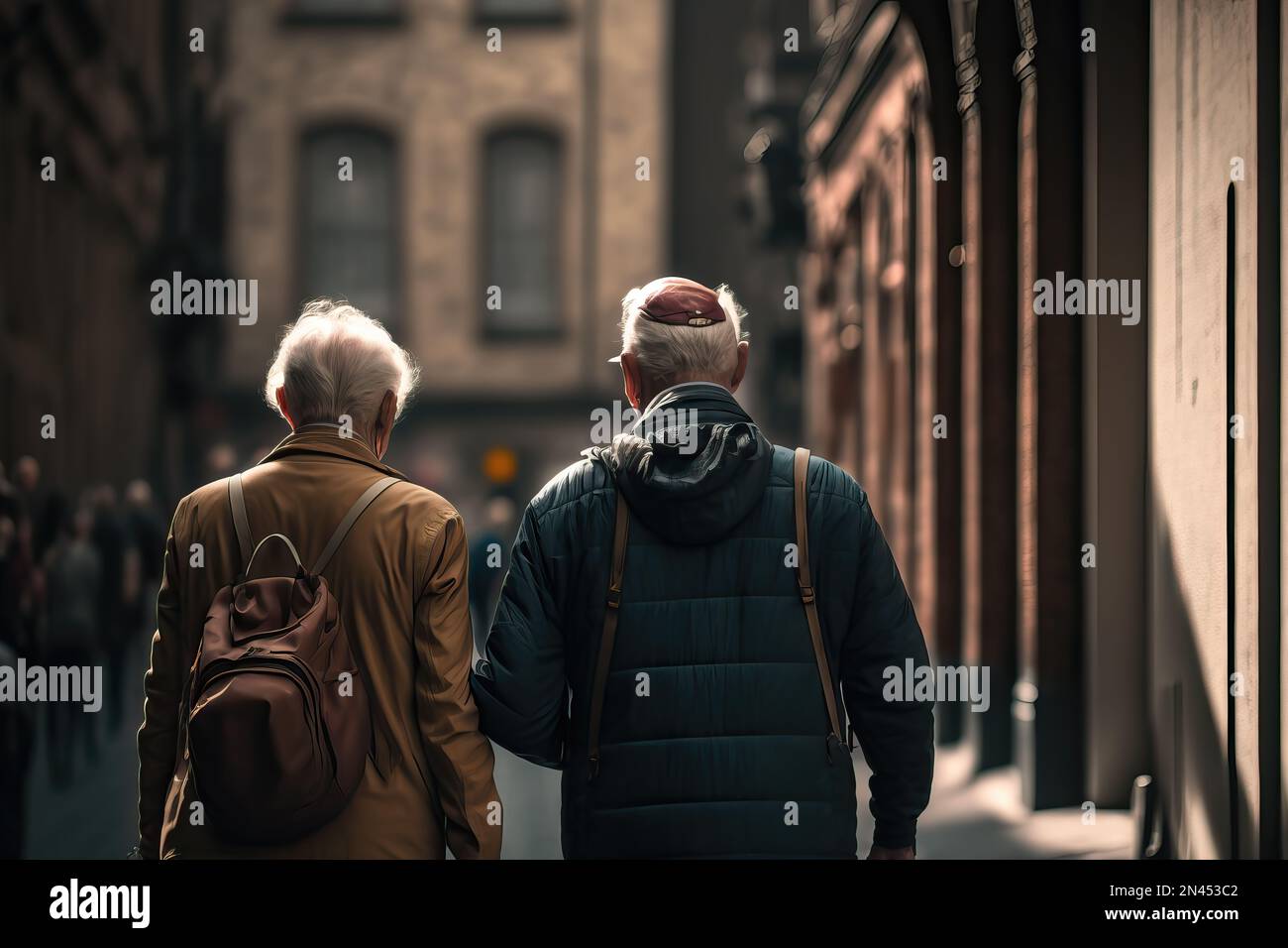 Backside of senior man hi-res stock photography and images - Alamy
