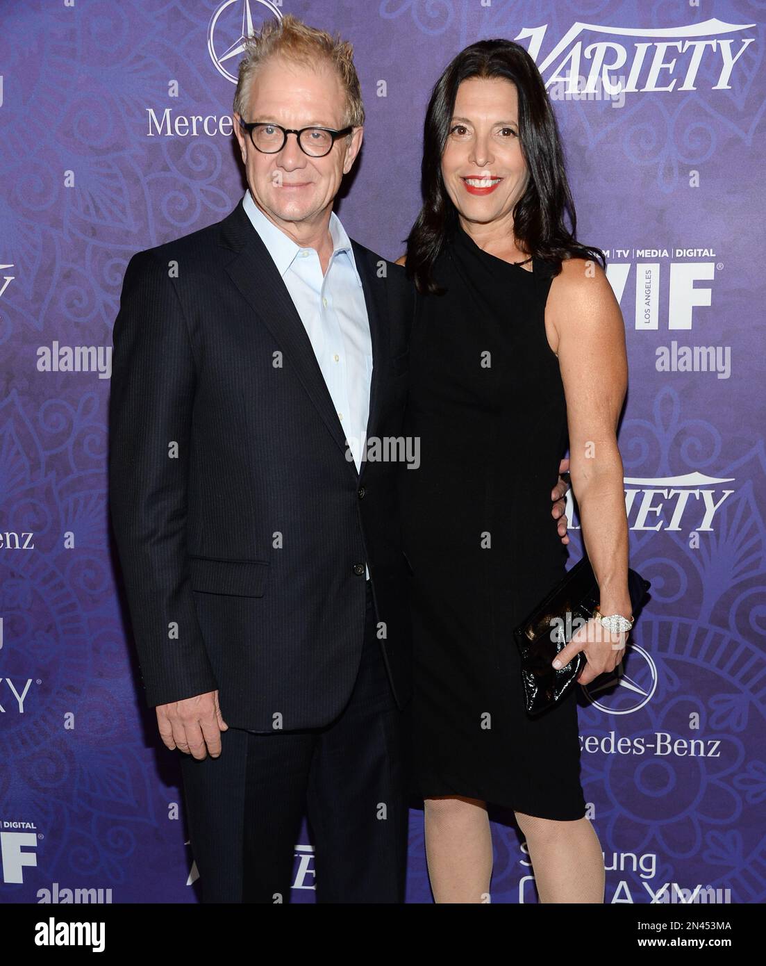 Jeff Perry and wife Linda Lowy arrive at Variety and Women in Film's ...