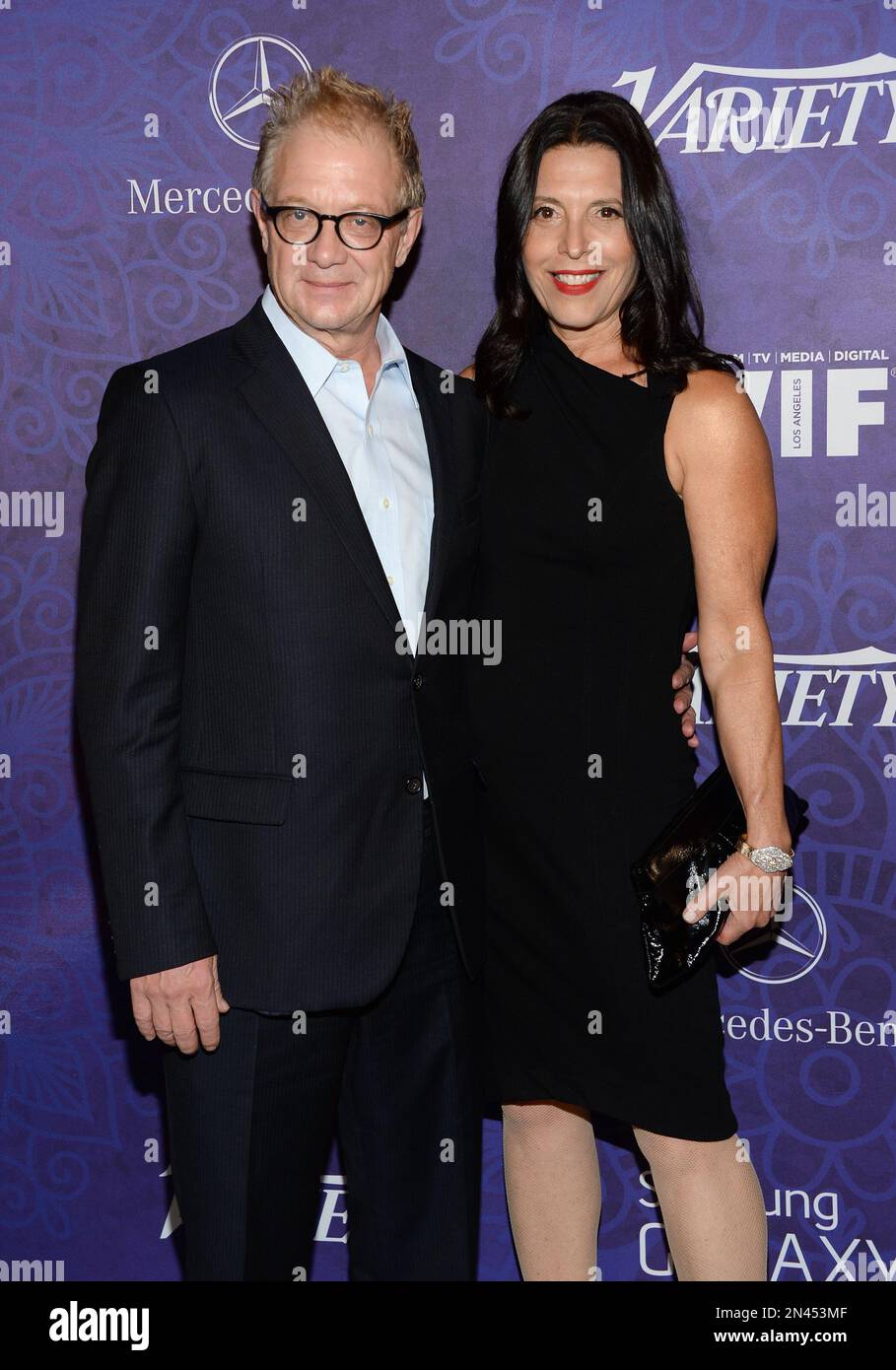 Jeff Perry and wife Linda Lowy arrive at Variety and Women in Film's ...
