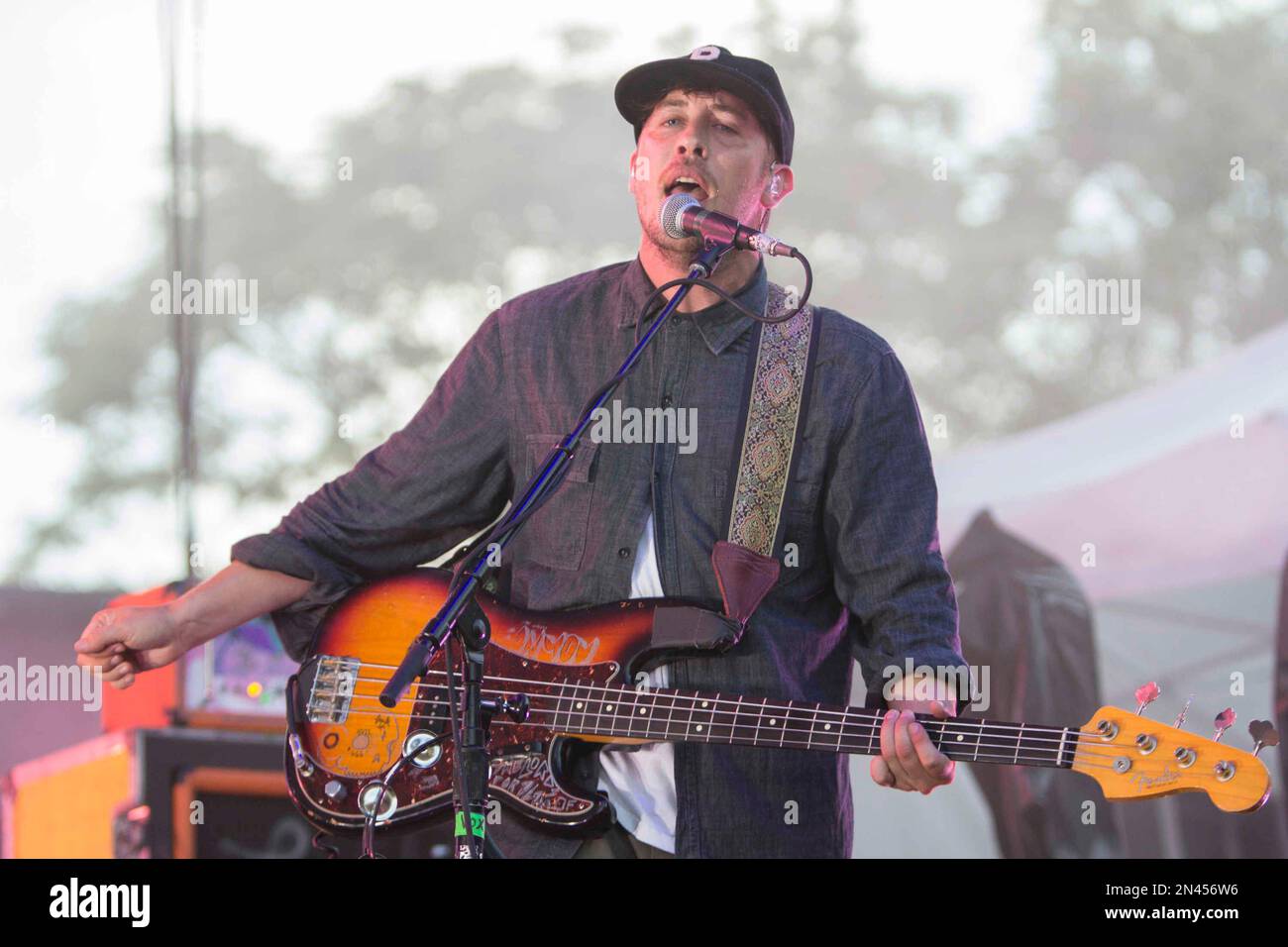 Zachary Carothers of Portugal. The Man performs during the Honda Civic ...