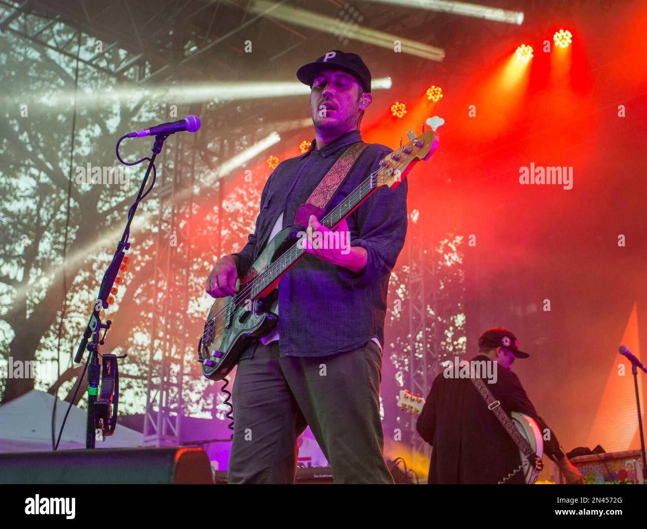 Zachary Carothers of Portugal. The Man performs during the Honda Civic ...