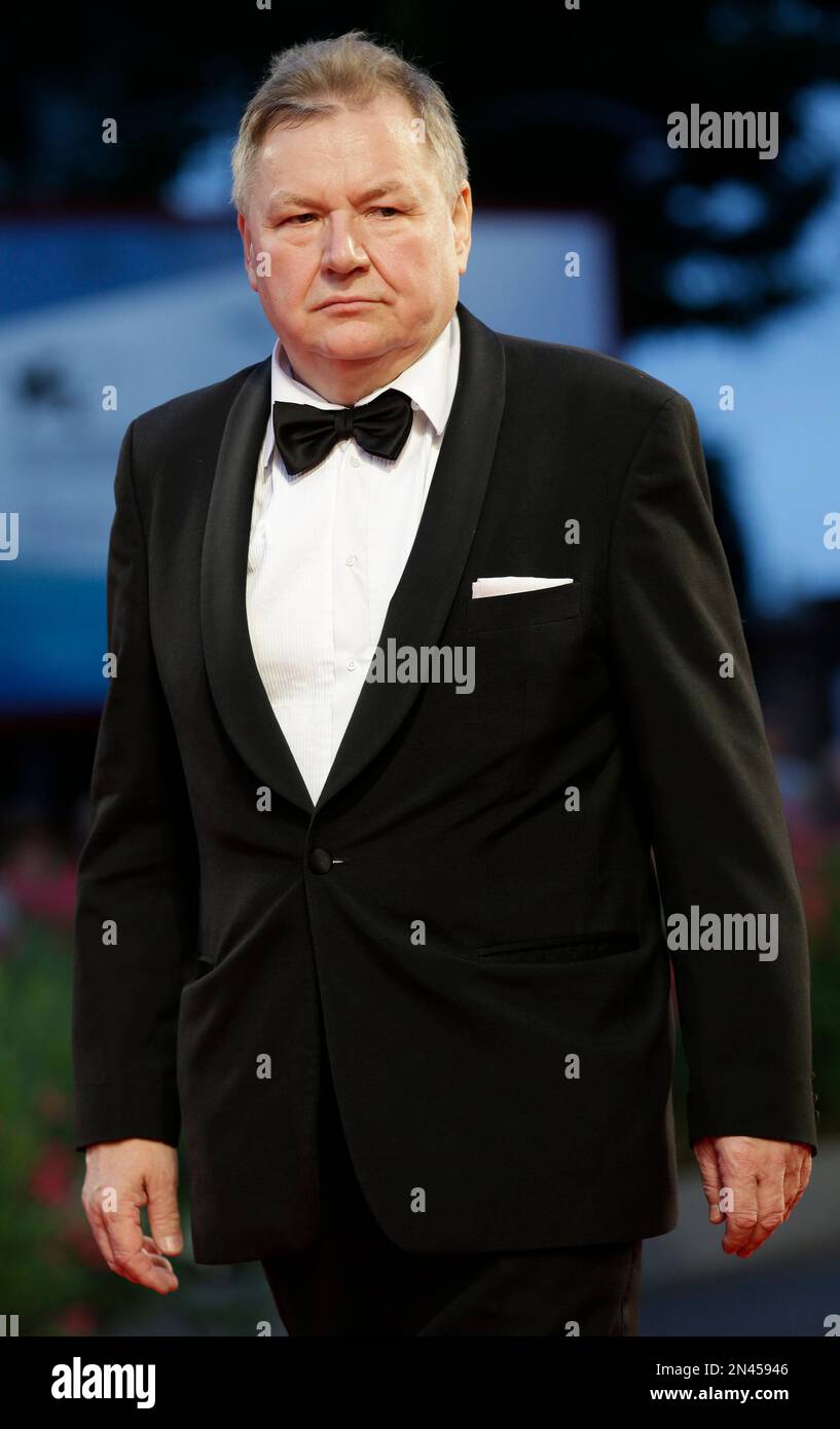 Actor Holger Andersson arrives for the screening of the movie A Pigeon ...