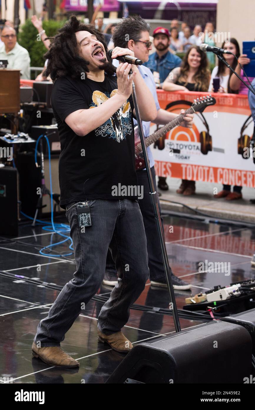 Adam Duritz from the band Counting Crows performs on NBC's "Today" show ...