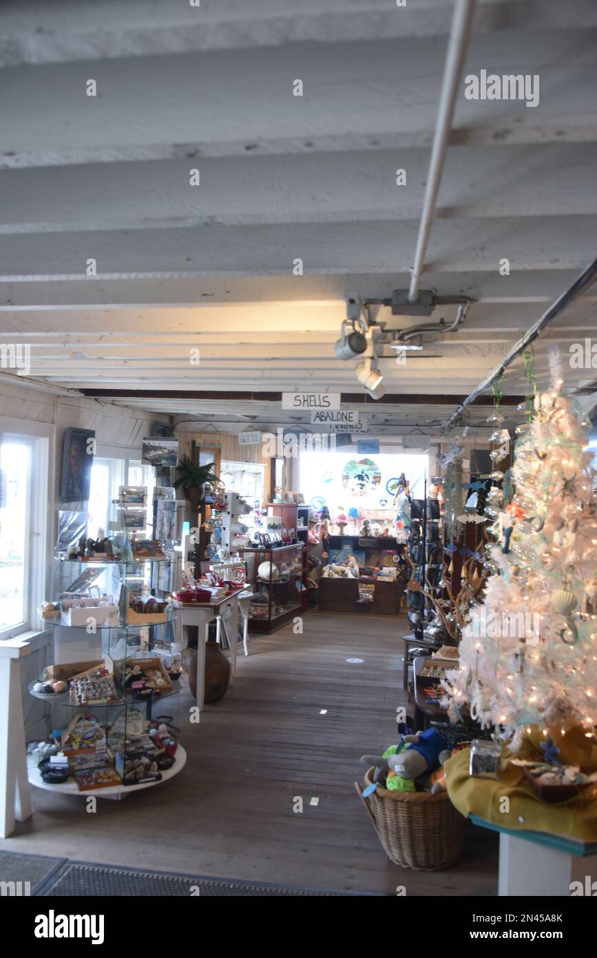 La Jolla, CA. USA.1/1/2023. The petite CAVE STORE. Home to a tunnel ...