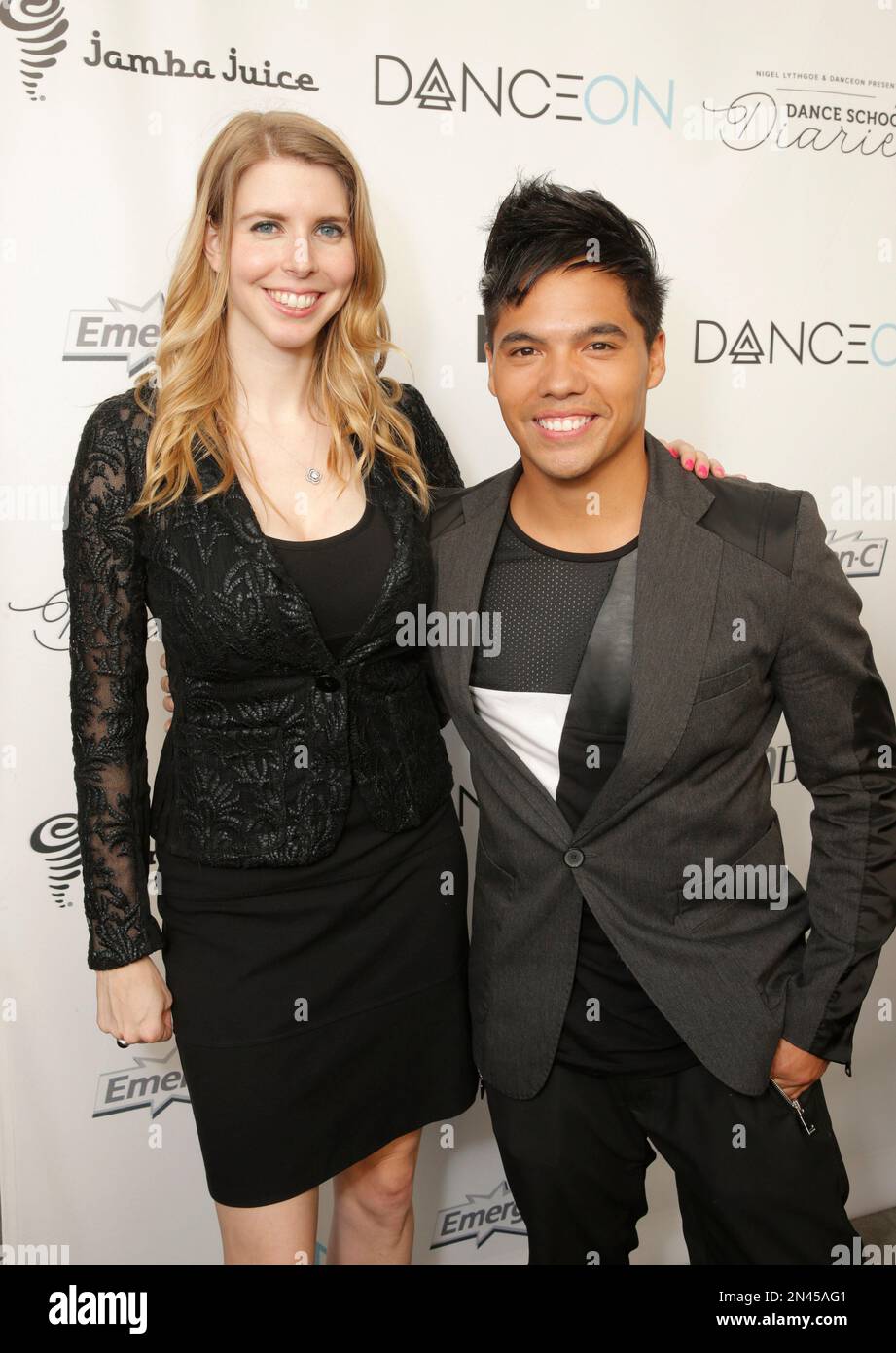 DanceOn CEO Amanda Taylor and Dominic D-Trix Sandoval attend the ...