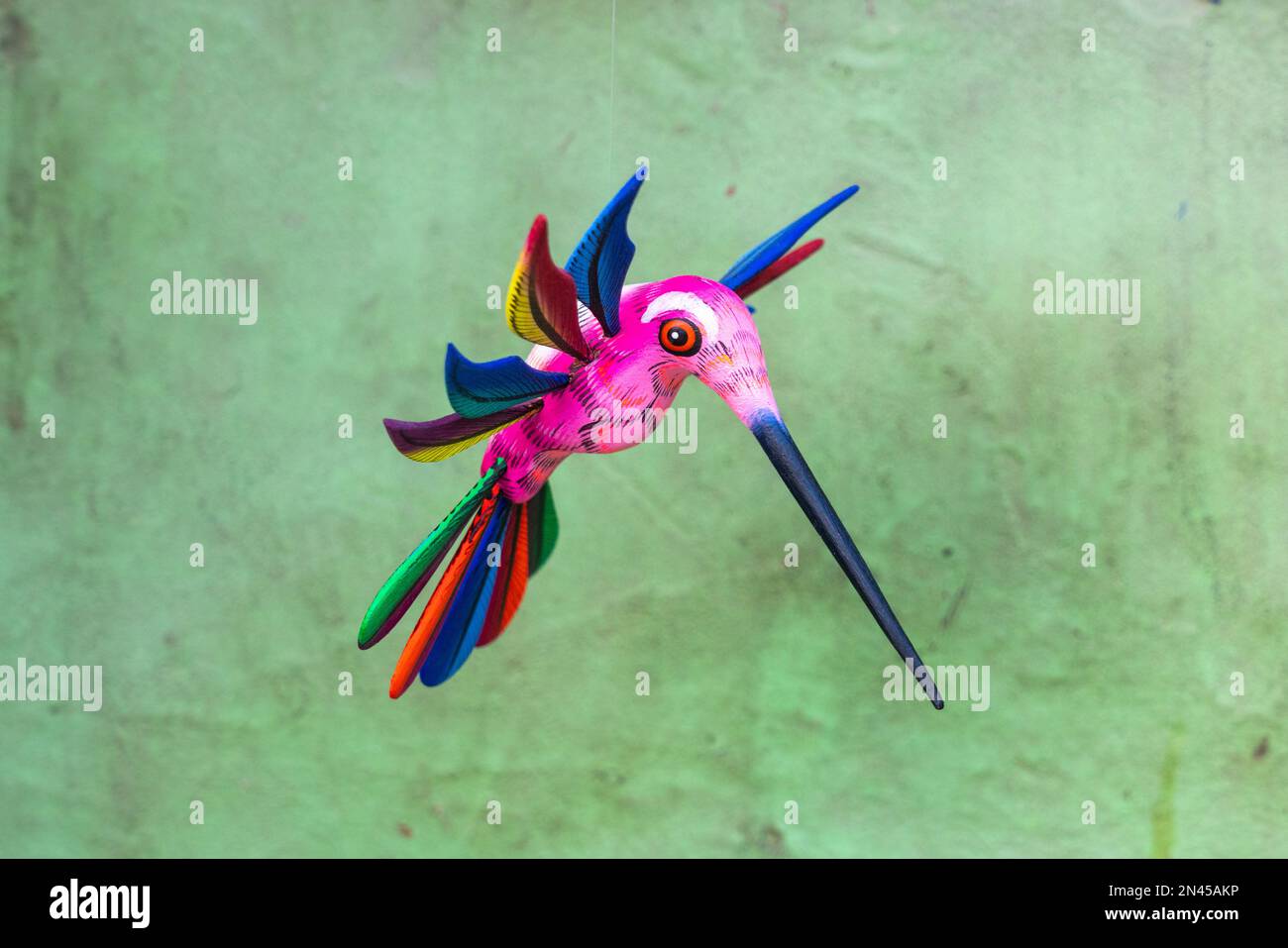 A hummingbird alebrijes in an artisan's shop / workshop in San Antonio ...