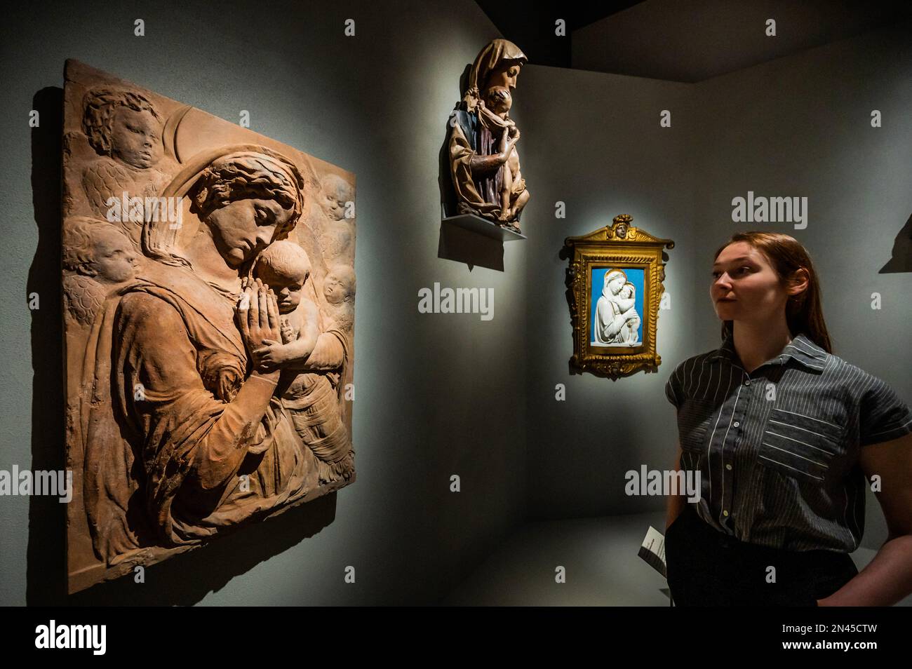 London, UK. 8th Feb, 2023. Donatello's Madonna with Child with other ...