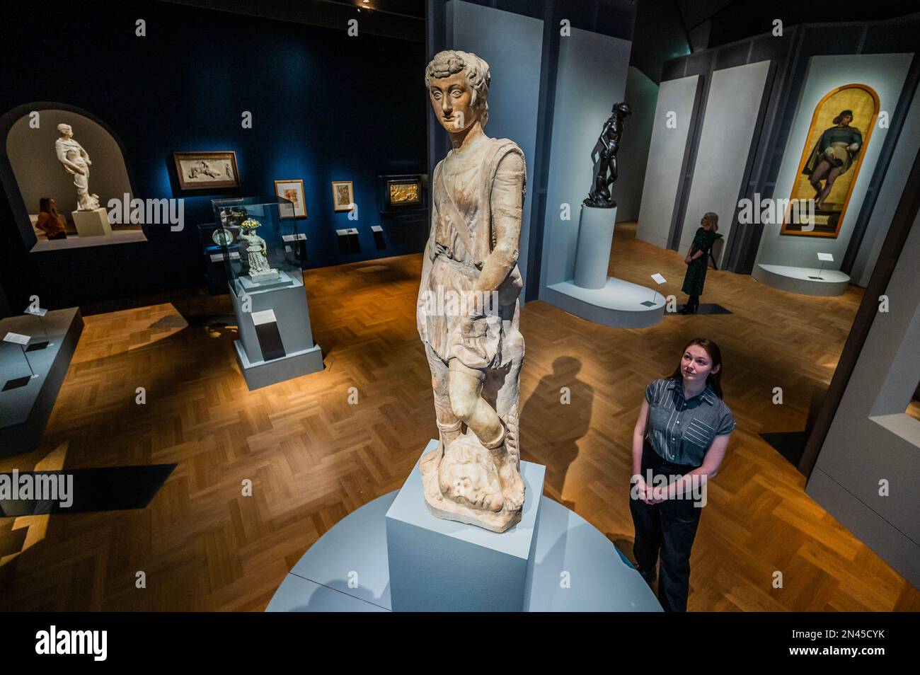 London, UK. 8 Feb 2023. Donatello's David with head of Goliath, 1430-40 ...
