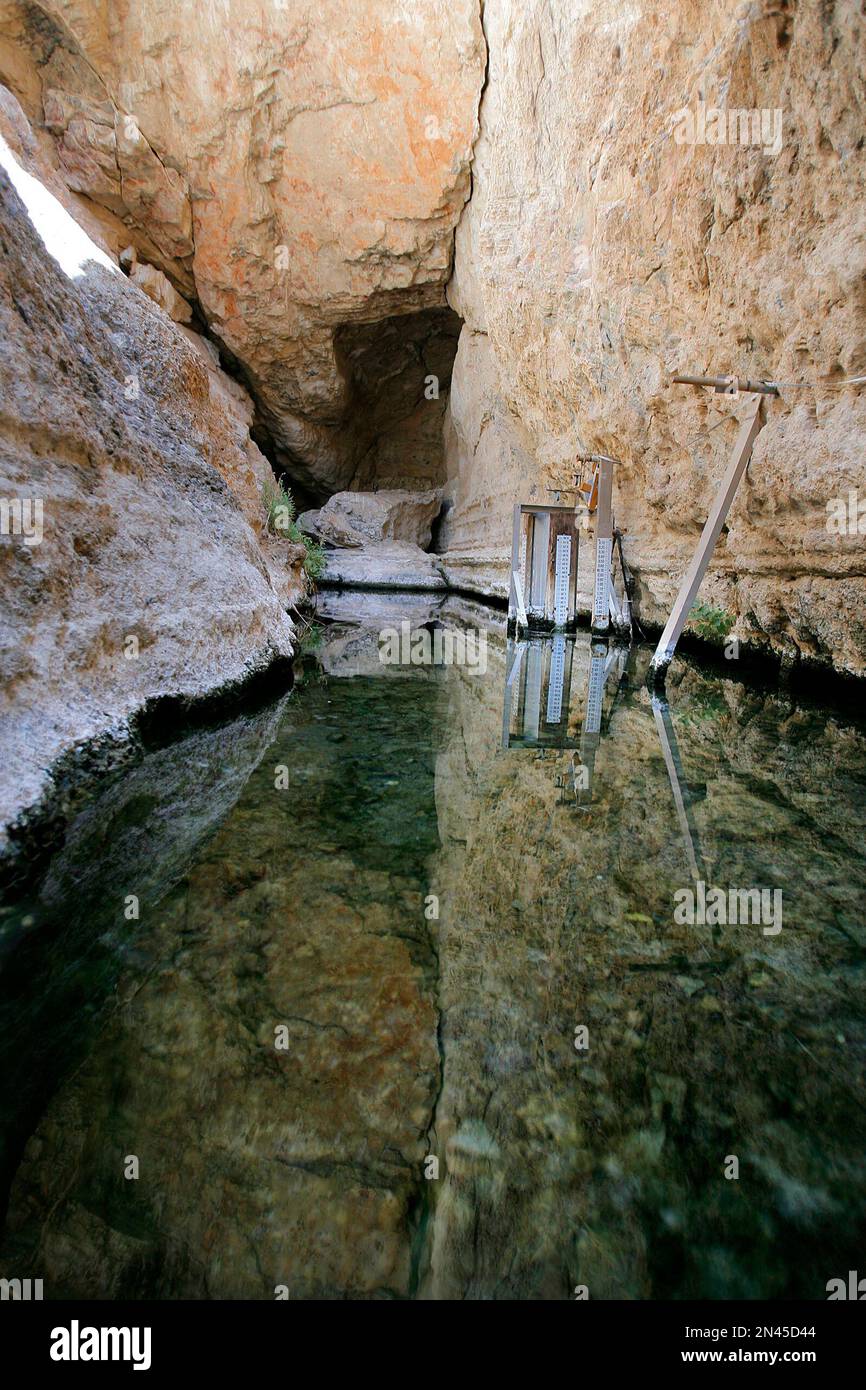 FILE - This April 6, 2006 file photo shows The Devil's Hole, the ...