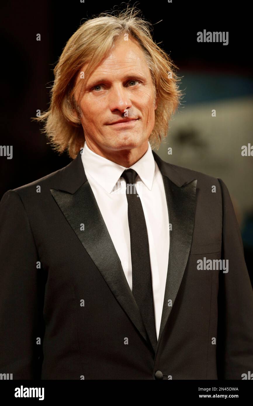 Actor Viggo Mortensen poses for photographers on the red carpet for the ...