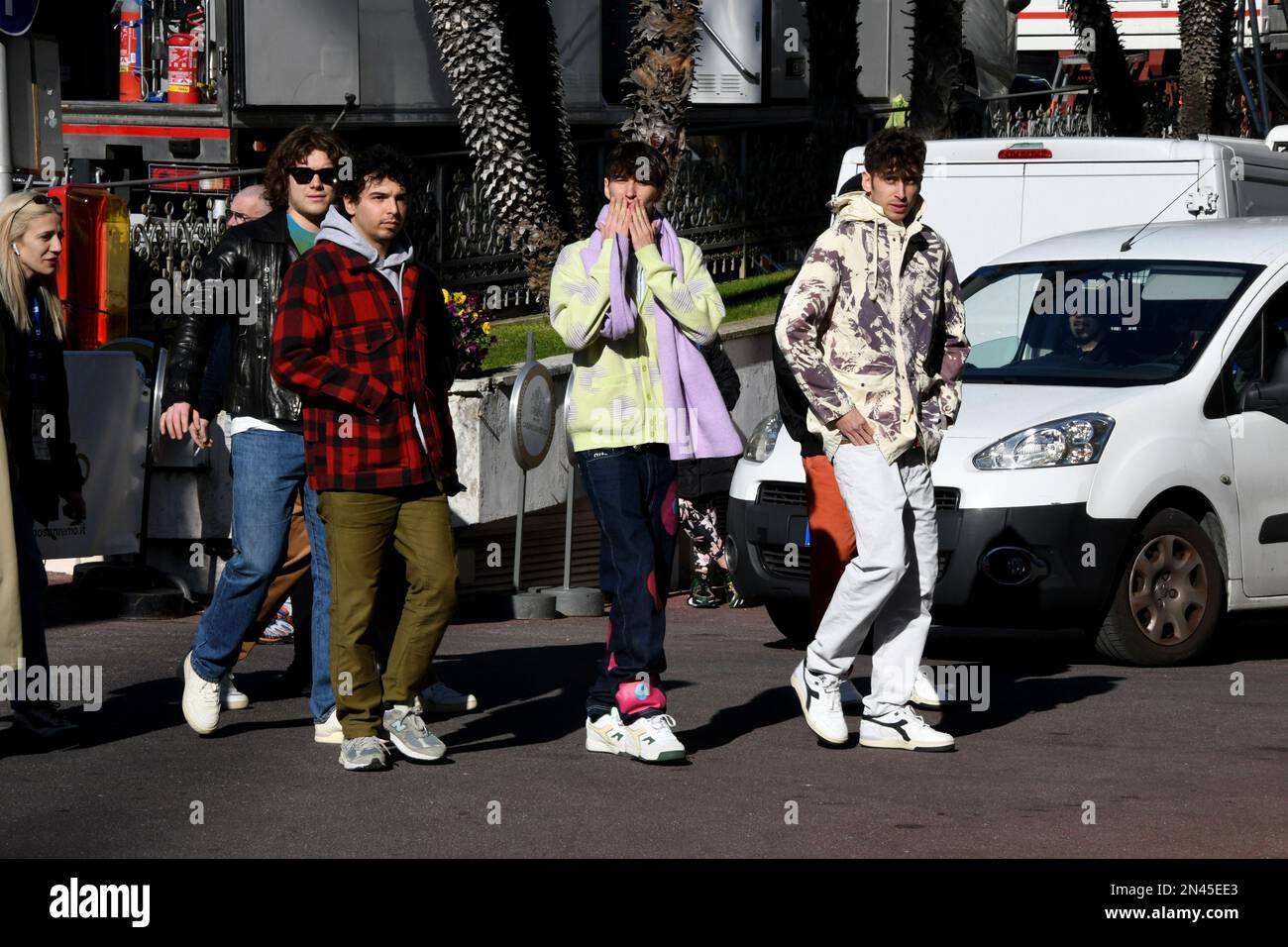 San Remo, Italy. 08th Feb, 2023. Sanremo, 73rd Italian Song Festival ...