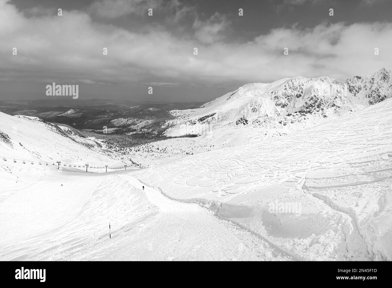 Winter landscape in the Tatra Mountains . Poland Stock Photo - Alamy
