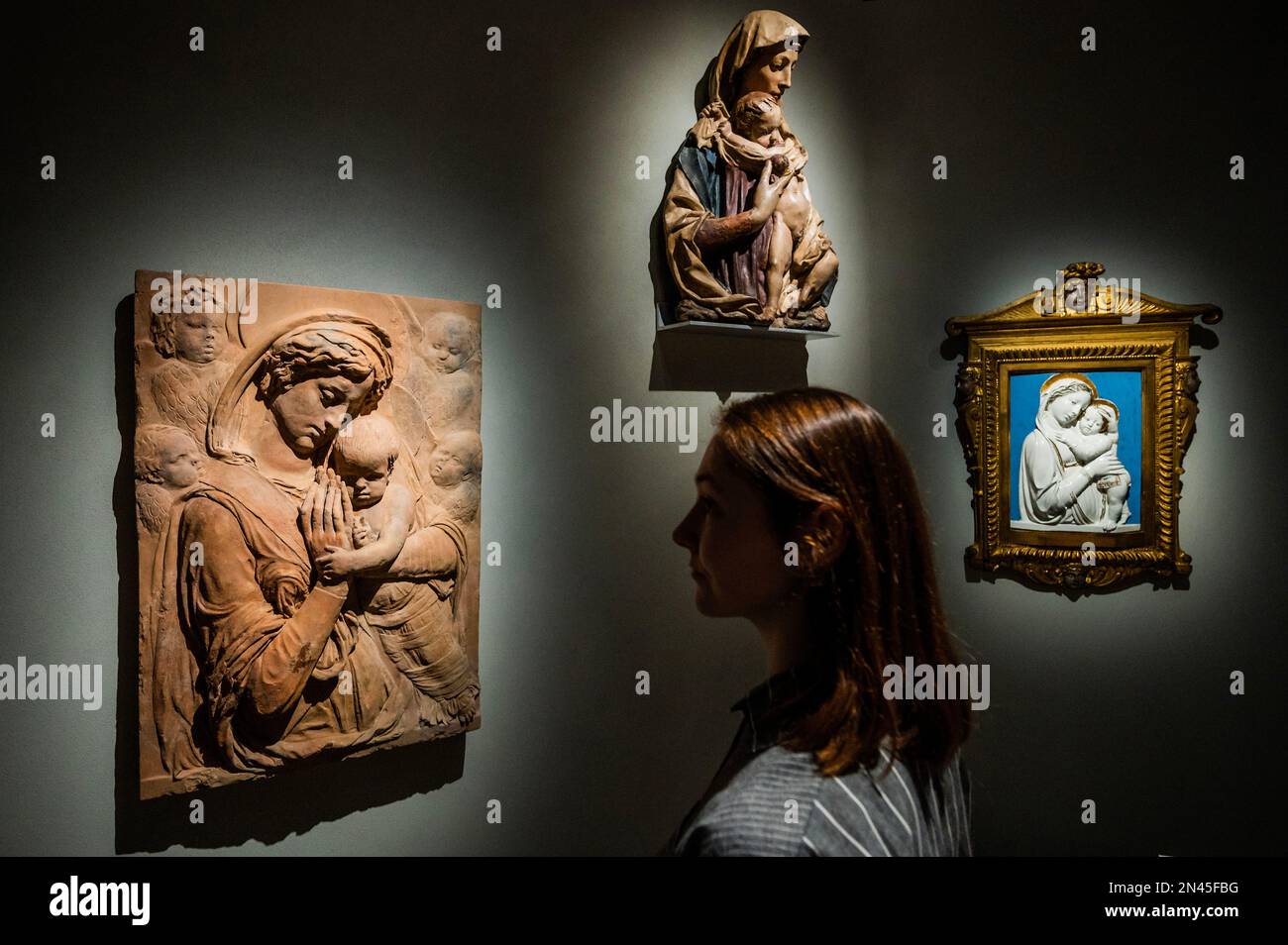 London, UK. 8th Feb, 2023. Donatello's Madonna with Child with other ...
