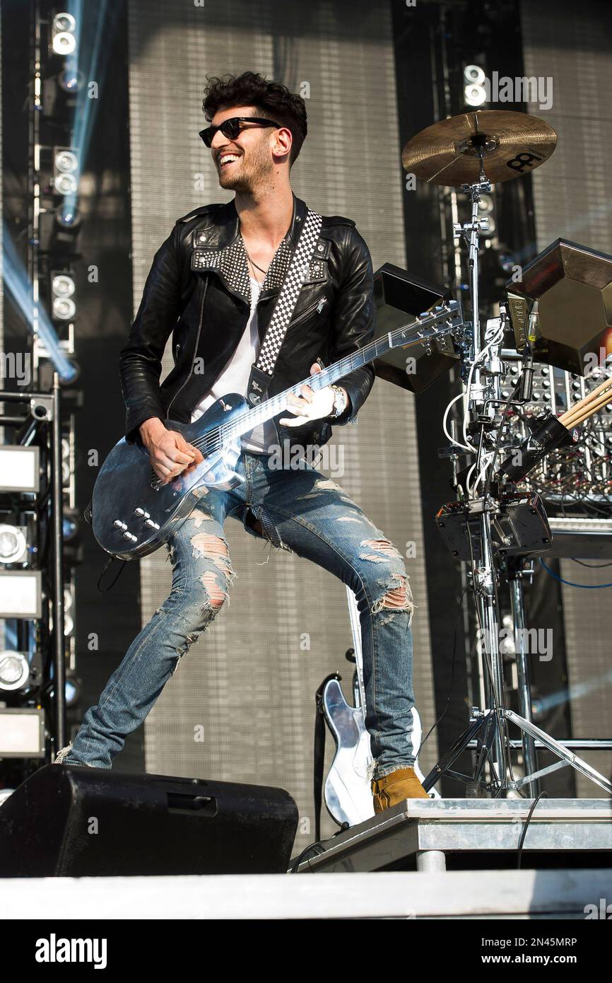 David Macklovitch from the band Chromeo performs on day one of the ...