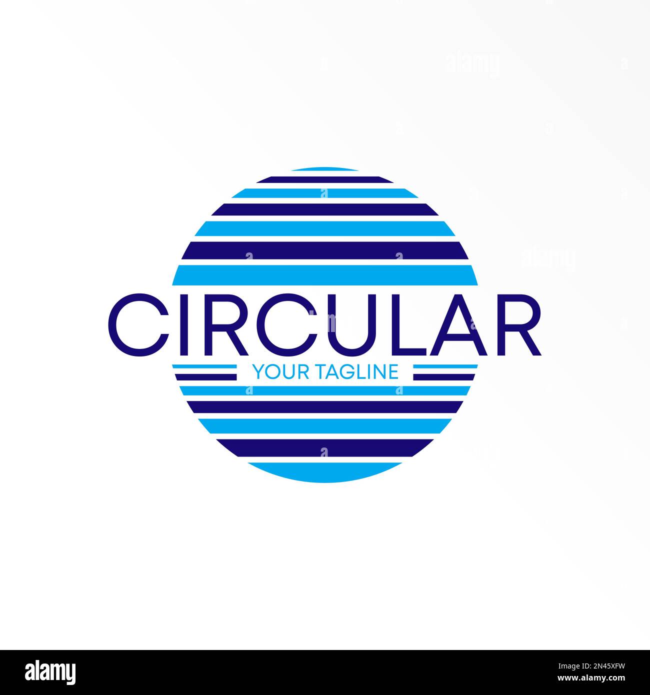 Color Line Circle Logo Free Vector Stock Letter Circular Abstract