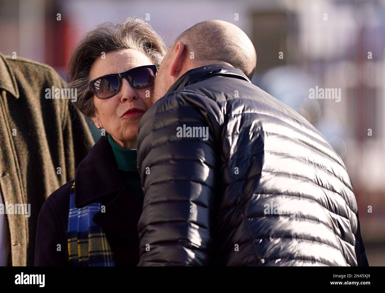 The Princess Royal and Mike Tindall during the first leg of the Doddie ...