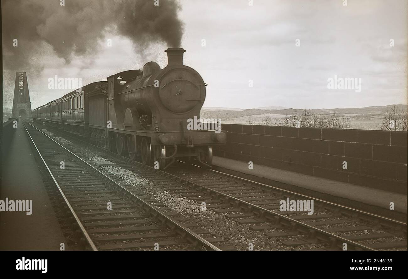 Former North British Railway 'Scott' Class 4-4-0 No. 243 as LNER Class ...