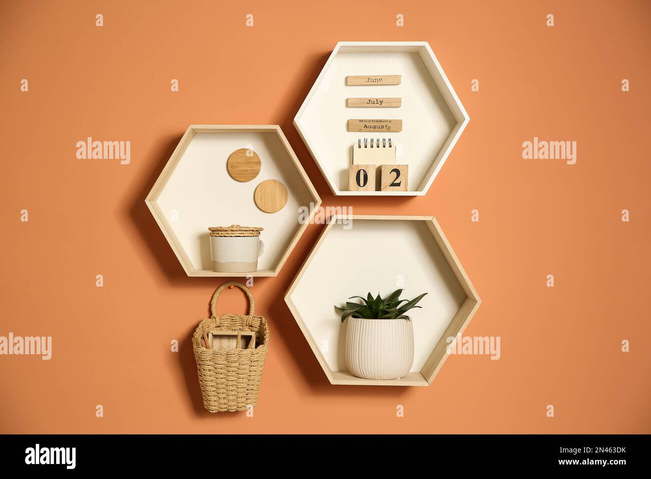 Interior detail home orange wall hi-res stock photography and images ...