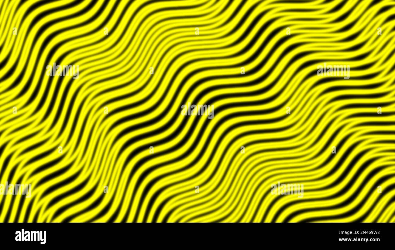 Yellow color geometric line with glowing neon light. Blue color ...