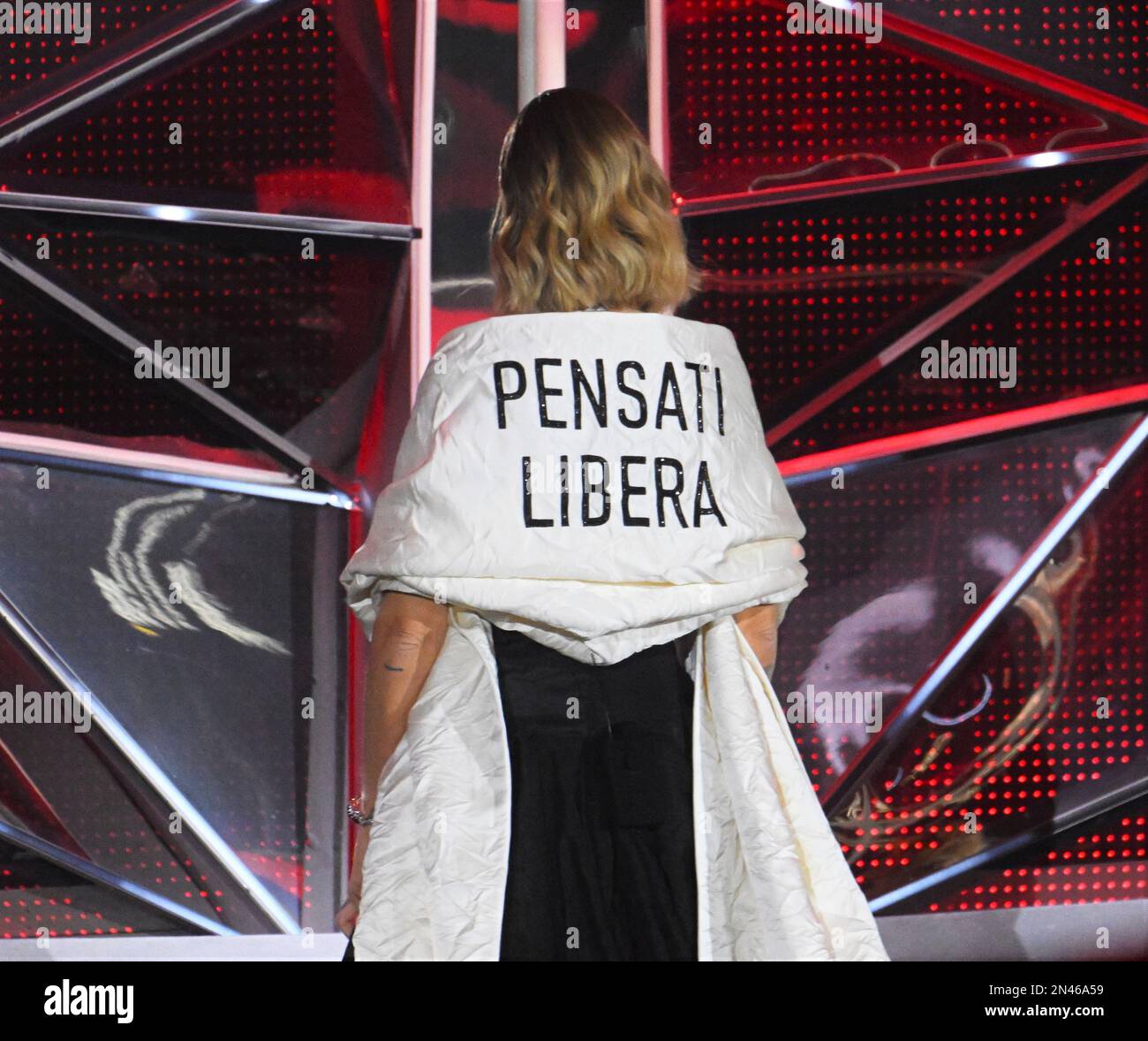 San Remo, . 08th Feb, 2023. Sanremo, Italy Sanremo Festival 2023 In the ...