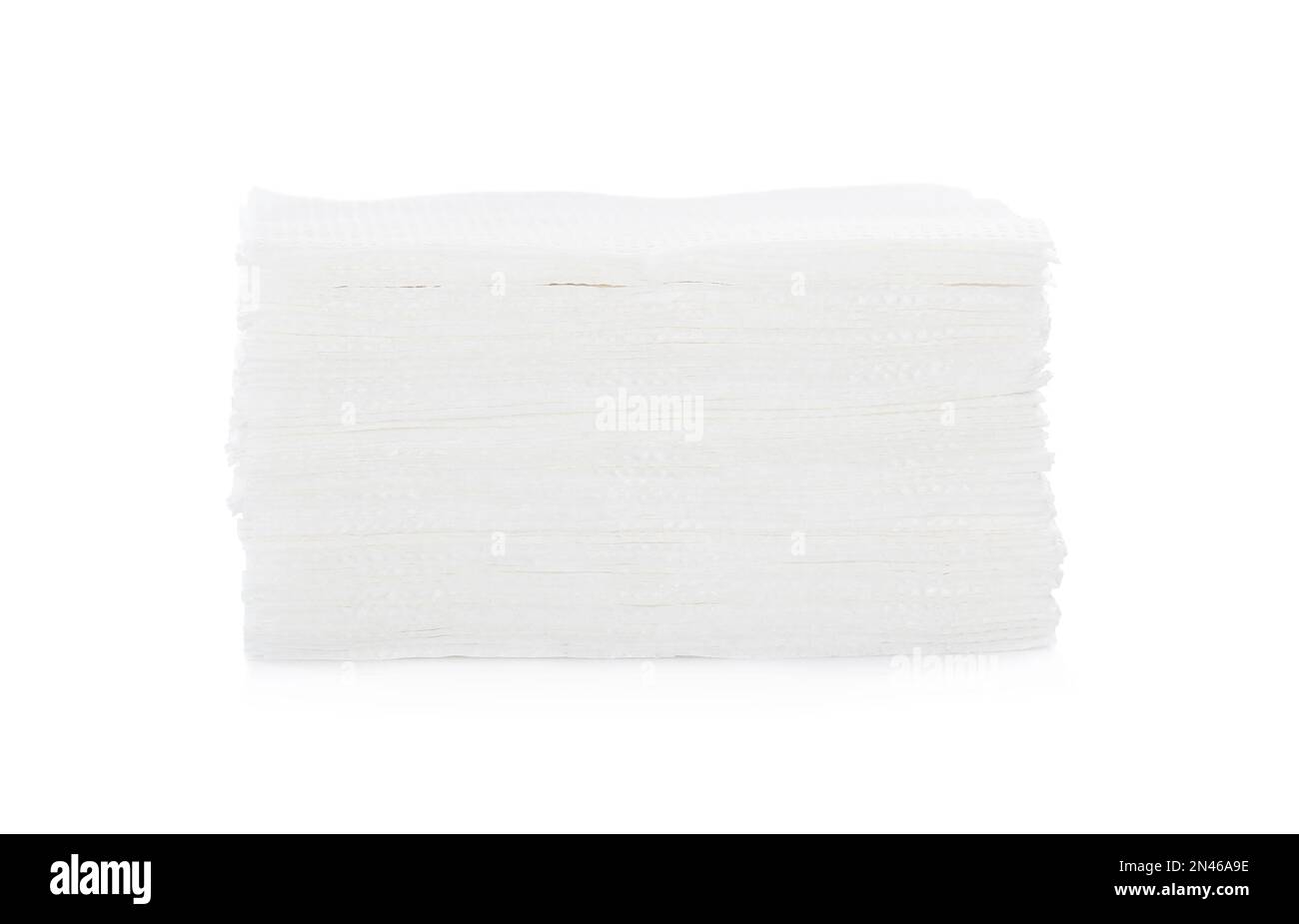 Stack of paper tissues on white background Stock Photo - Alamy