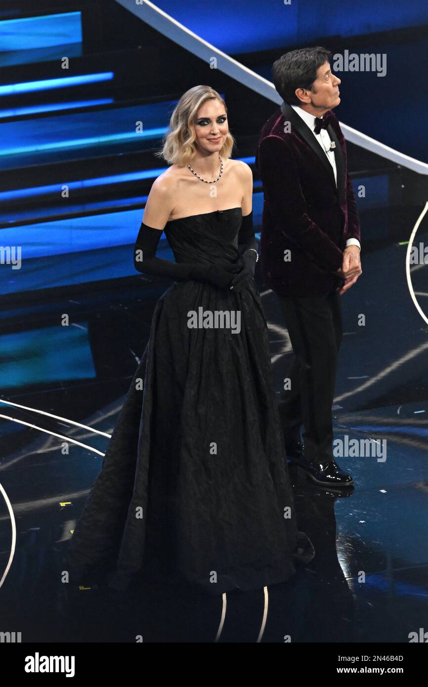 San Remo, . 08th Feb, 2023. Sanremo, Italy Sanremo Festival 2023 In the ...