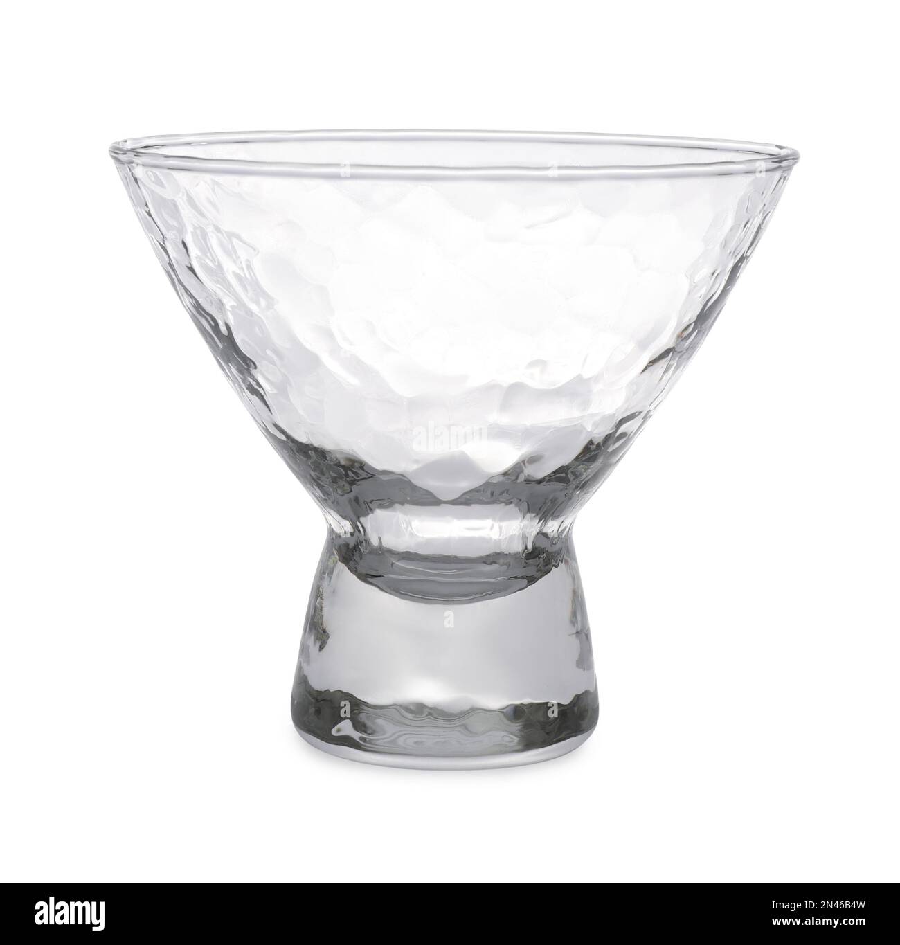 Empty clean glass bowl isolated on white Stock Photo - Alamy