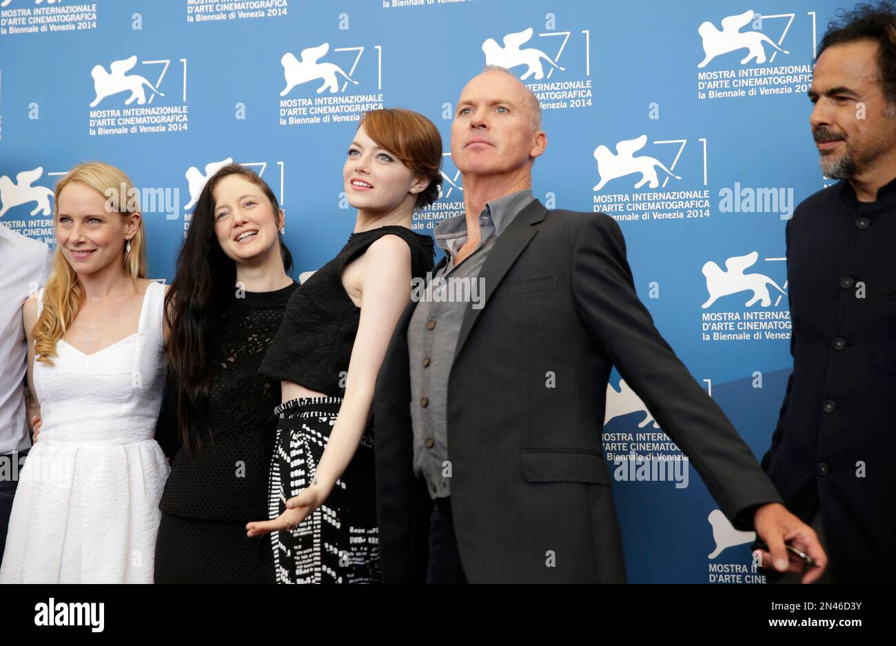 From left actors Amy Ryan, Andrea Riseborough, Emma Stone, Michael ...