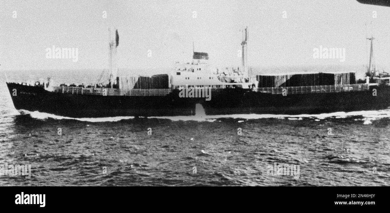 In this handout from the Department of Defense, Soviet ships are shown ...