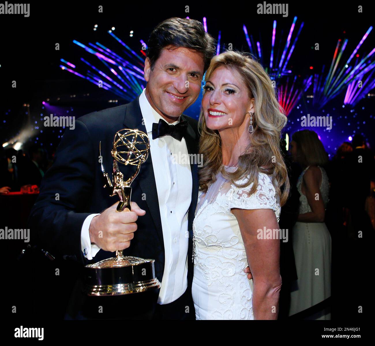 EXCLUSIVE - Steven Levitan, left, and Krista Levitan attend the ...