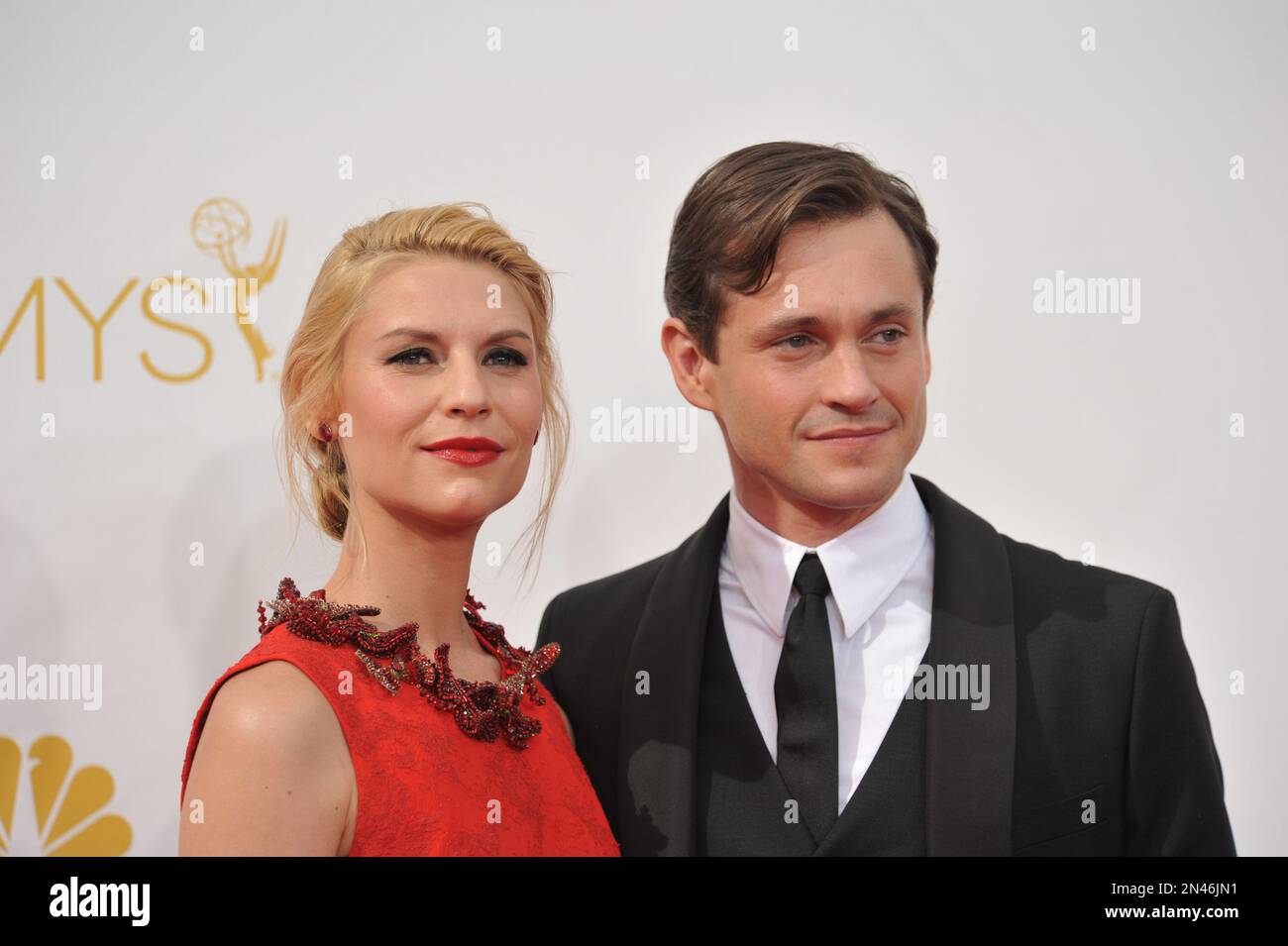 Claire Danes, left, and Hugh Dancy arrive at the 66th Annual Primetime ...