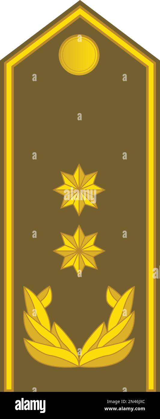 Shoulder pad military NATO officer insignia of the Macedonian GENERAL ...