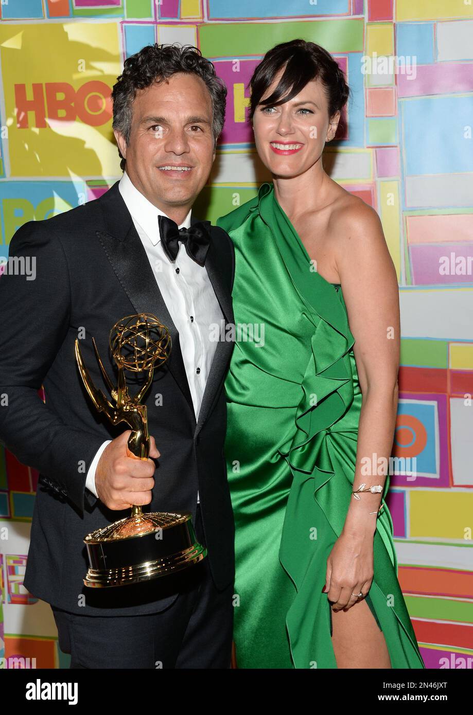 Actor Mark Ruffalo and wife Sunrise Coigney arrive at HBO's Post Emmy ...