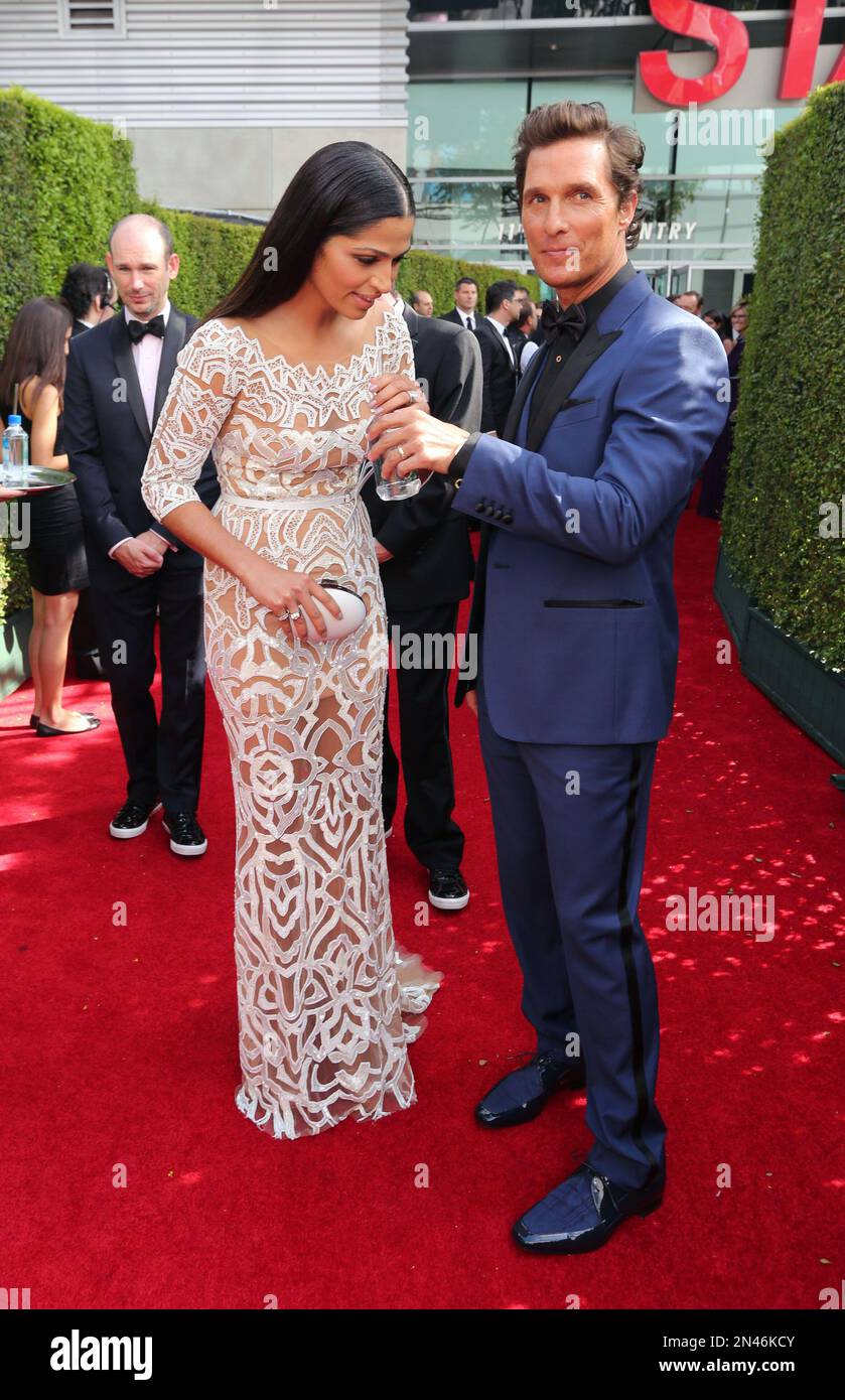 Camila Alves, Matthew McConaughey at the red carpet at the 66th ...