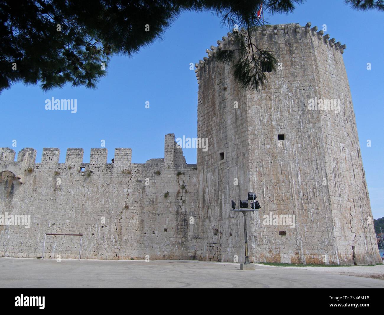 Kamerlengo is a medieval castle and fortress in Trogir, Croatia Stock ...