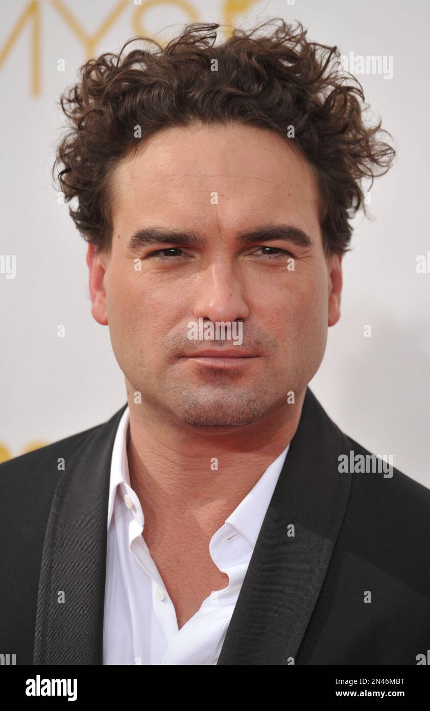 Johnny Galecki arrives at the 66th Annual Primetime Emmy Awards at the ...