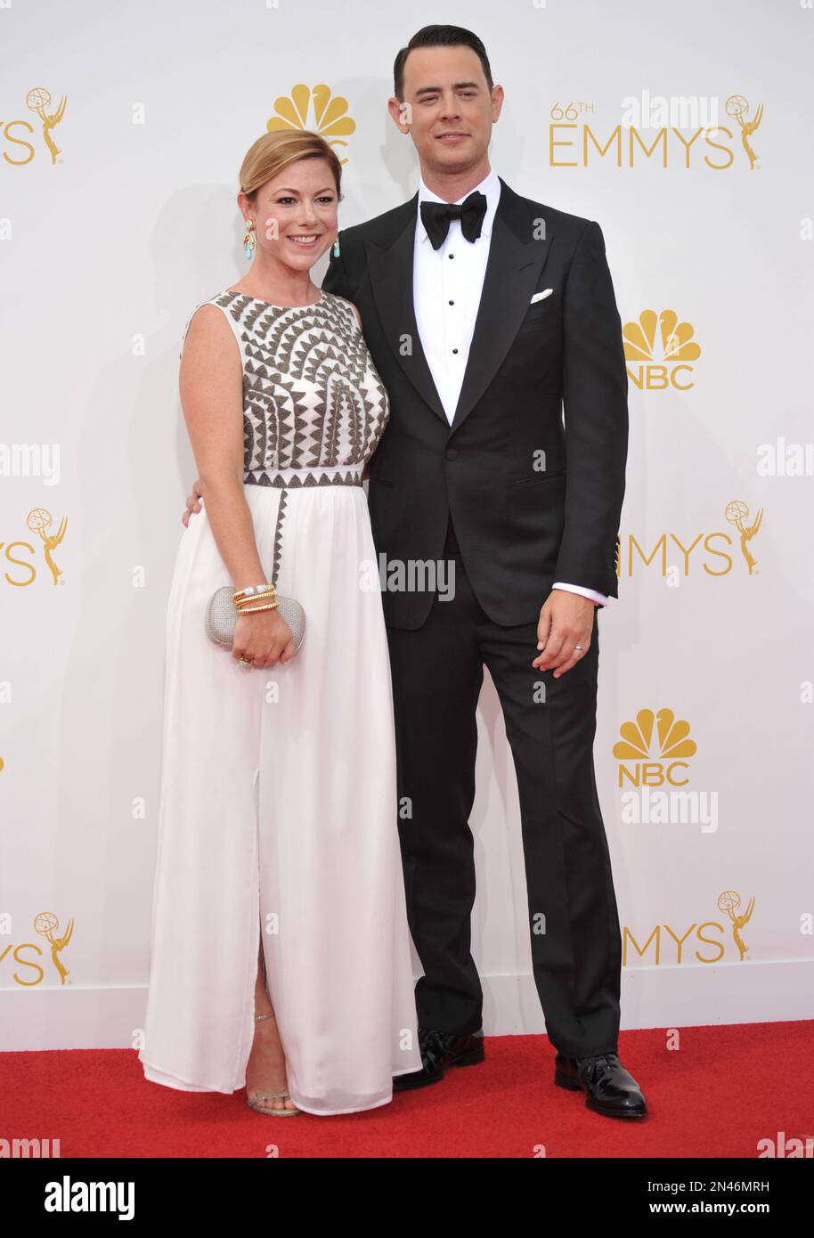 Samantha Bryant, left, and Colin Hanks arrives at the 66th Annual ...