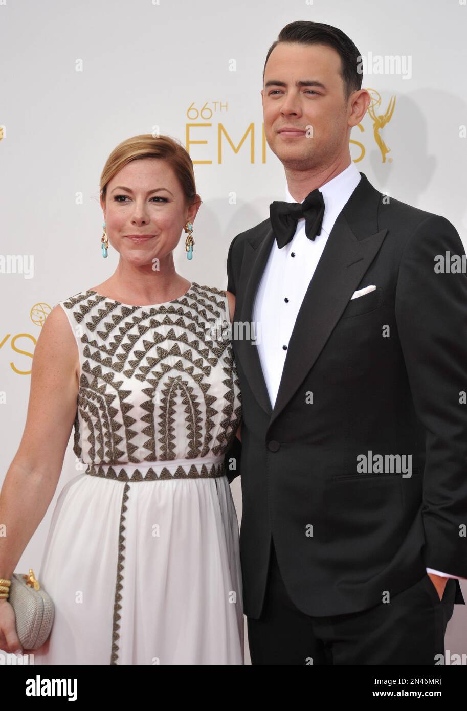 Samantha Bryant, left, and Colin Hanks arrives at the 66th Annual ...