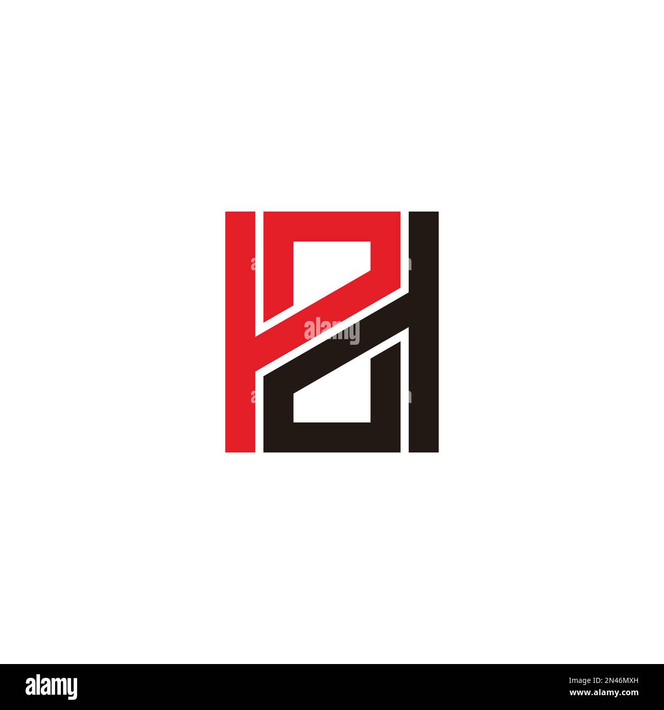 letter pd colorful geometric line logo vector Stock Vector Image & Art ...