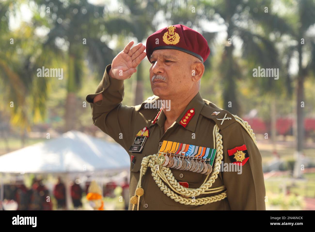 INDIA, JABALPUR, 8th FEBRUARY : Lieutenant General Yogendra Dimri ...