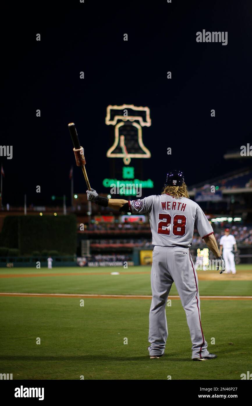 Washington Nationals' Jayson Werth prepares to bat during a baseball ...