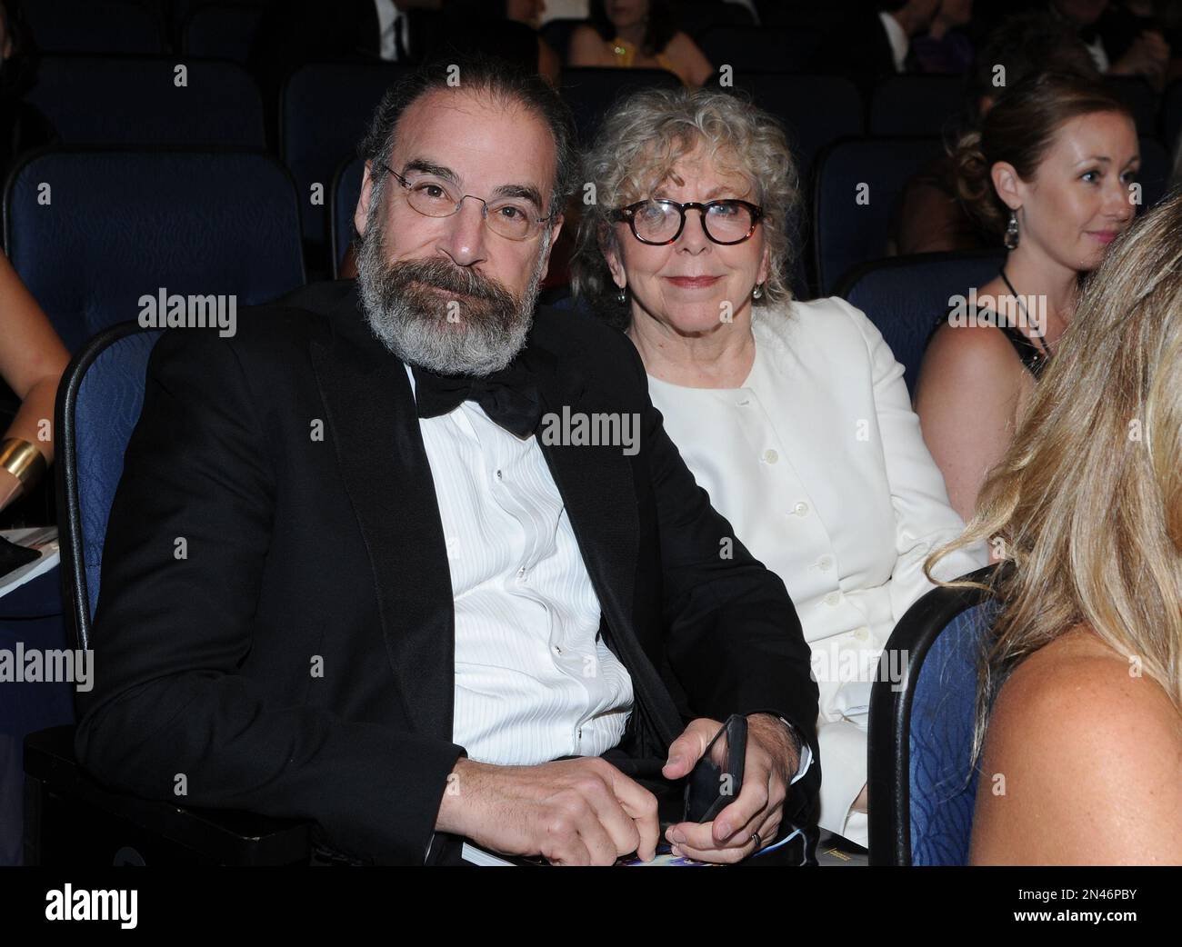 EXCLUSIVE - Mandy Patinkin, left, and Kathryn Grody in the audience at ...