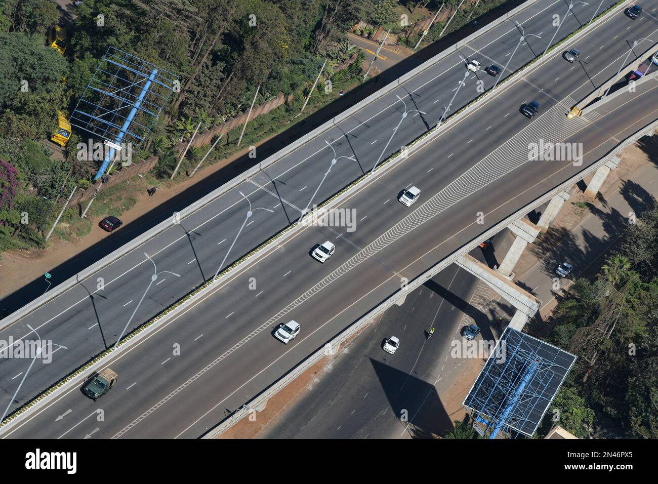 Nairobi, Kenya. 6th Feb, 2023. Vehicles run on the Nairobi Expressway ...