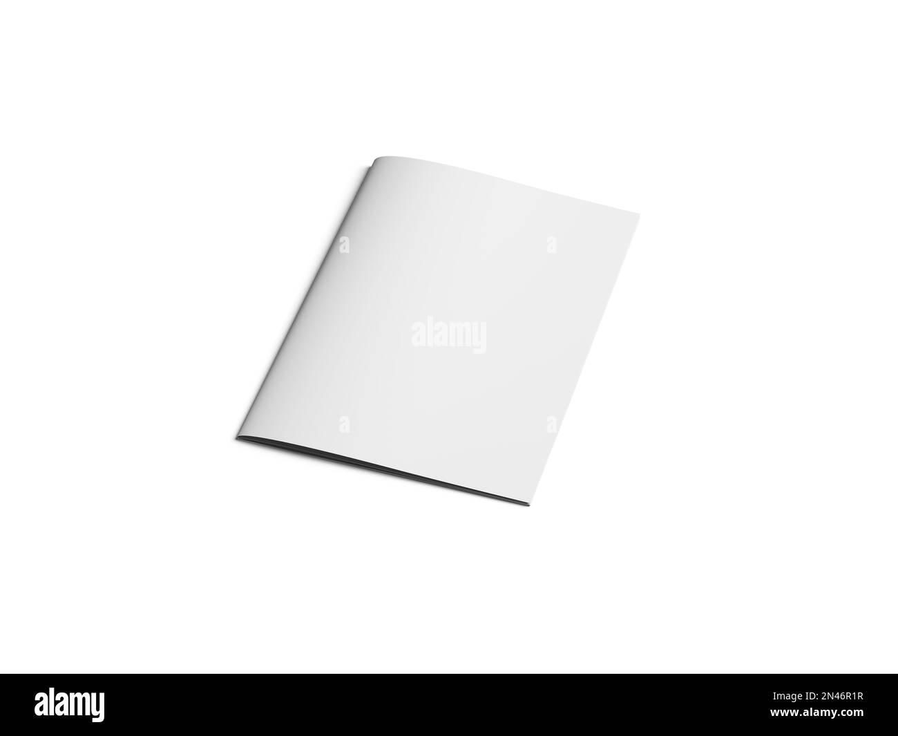 A4 Advertising Magazine Brochure Mockup 3D Rendering White Background ...