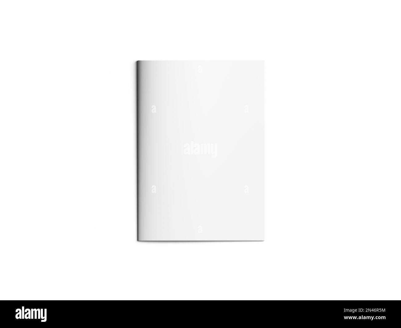 A4 Advertising Magazine Brochure Mockup 3D Rendering White Background ...